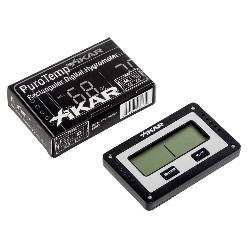 Rectangular Digital Hygrometer - THE CIGAR CLUB